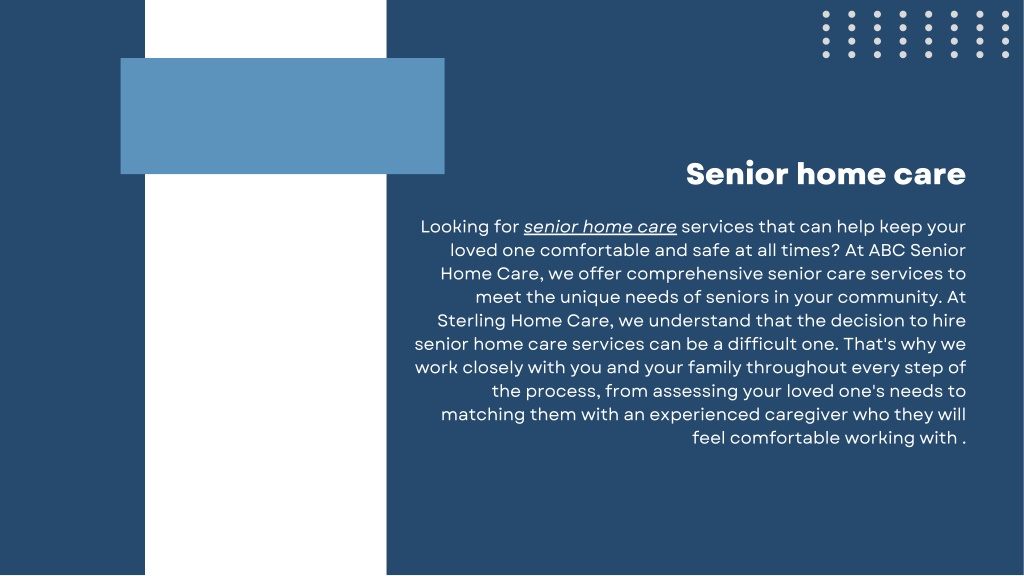 PPT - Senior home care PowerPoint Presentation, free download - ID:11872154