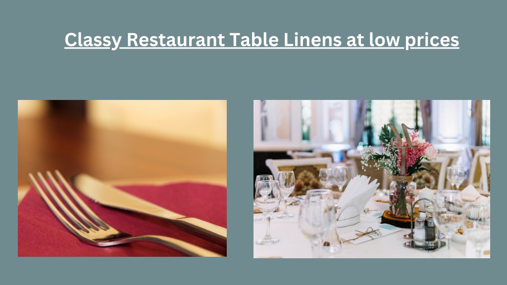 PPT - The Best online platform to buy table linens PowerPoint ...