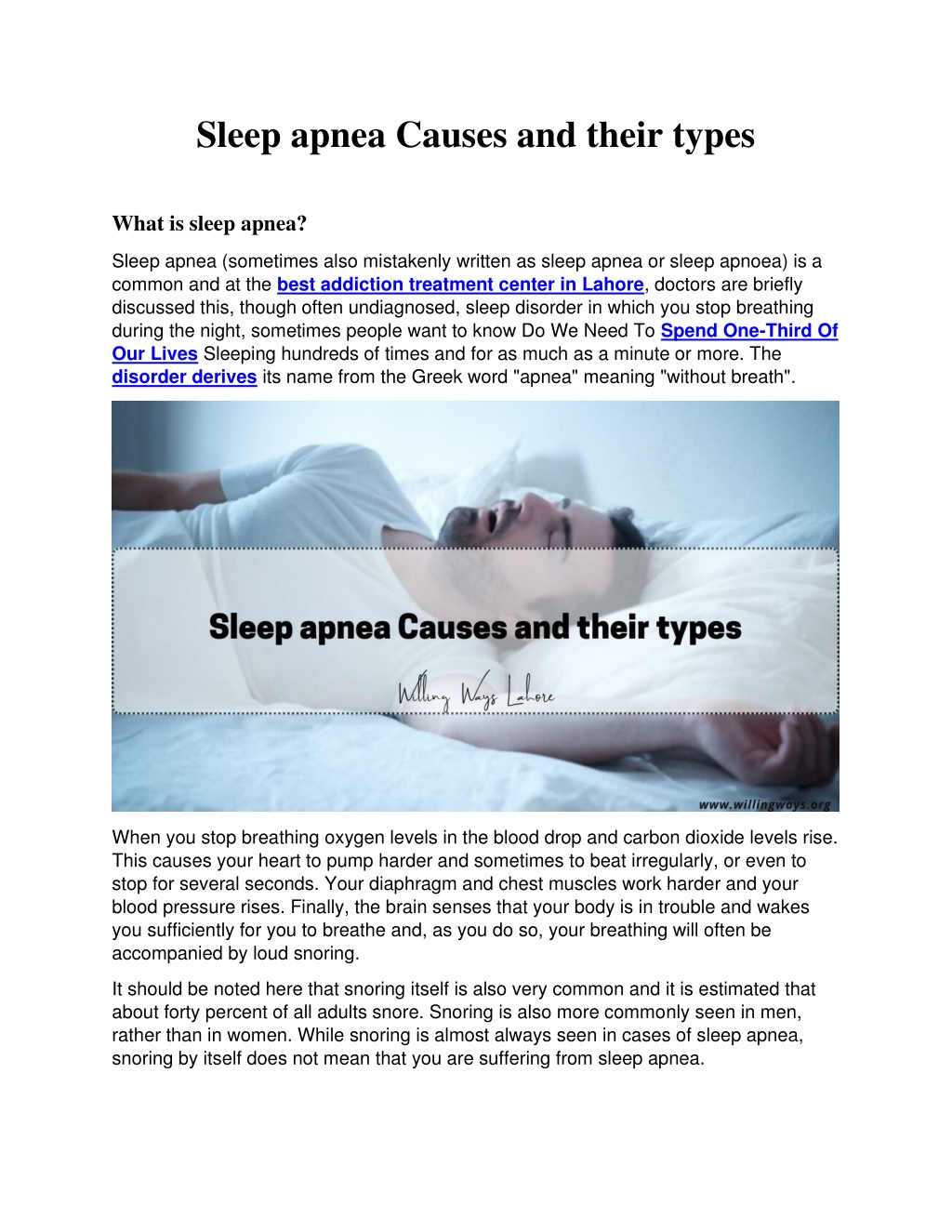 Ppt Sleep Apnea Causes And Their Types Powerpoint Presentation Free