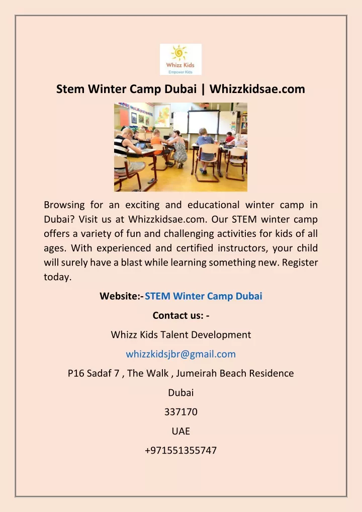 PPT - Stem Winter Camp Dubai | Whizzkidsae.com PowerPoint Presentation ... PPT - Stem Winter Camp Dubai | Whizzkidsae.com PowerPoint Presentation ...