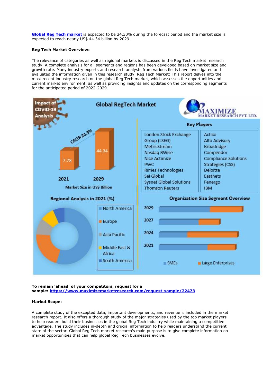 PPT - Reg Tech market Industry Research on Growth, Trends and ...