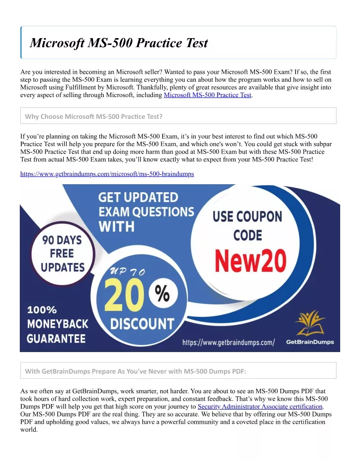 PPT - Microsoft MS-500 Practice Test PowerPoint Presentation, free ...