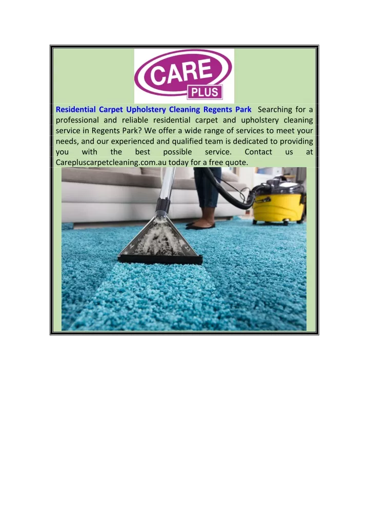 PPT - Residential Carpet Upholstery Cleaning Regents Park ... PPT - Residential Carpet Upholstery Cleaning Regents Park ...
