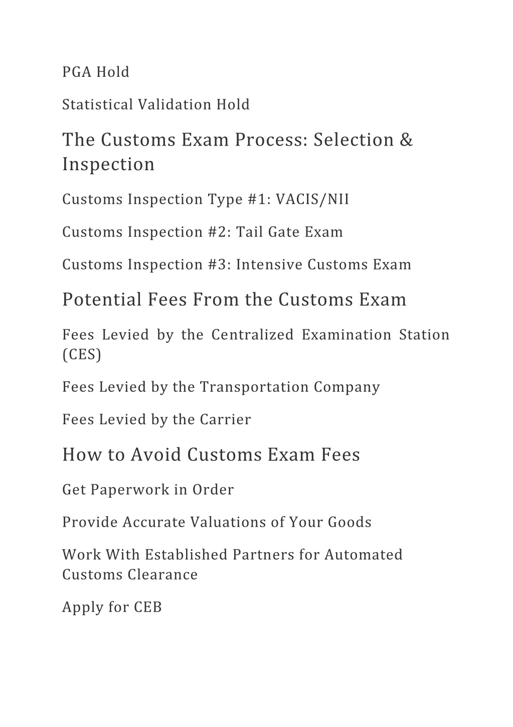 PPT - How to Prevent or Be Ready for a Customs Exam or Hold PowerPoint ...