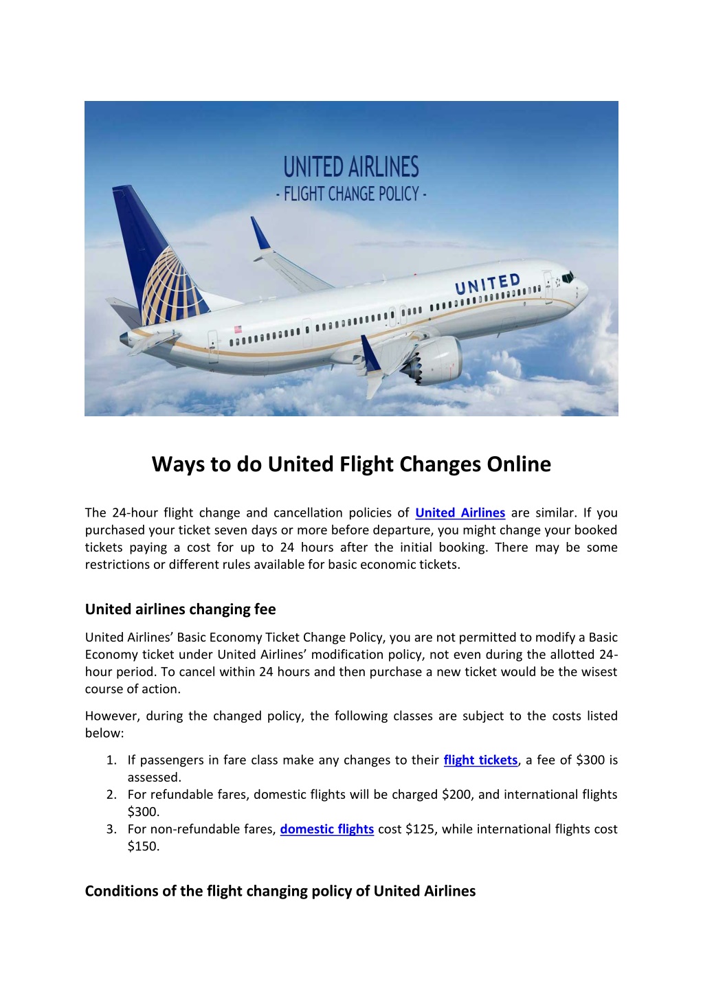 PPT - Ways to do United flight changes online PowerPoint Presentation ...