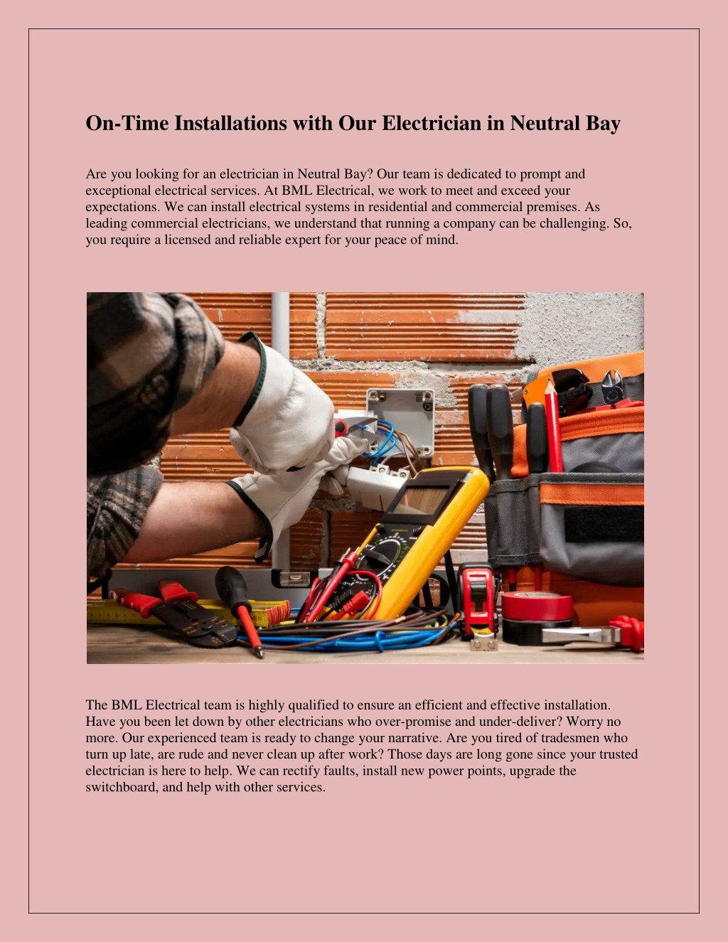 PPT - Best Electrician in Neutral Bay PowerPoint Presentation, free download - ID:11879303