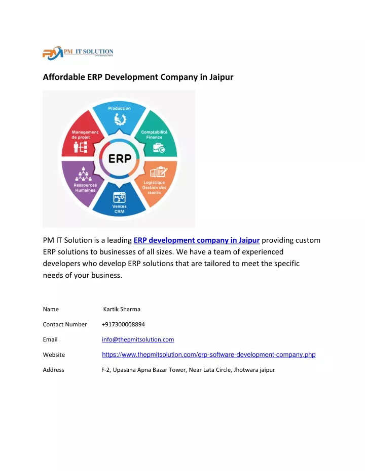 PPT - Affordable ERP Development Company in Jaipur PowerPoint ... PPT - Affordable ERP Development Company in Jaipur PowerPoint ...