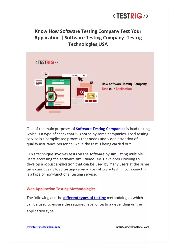 PPT - How Software Testing Company Test Your Application PowerPoint ...