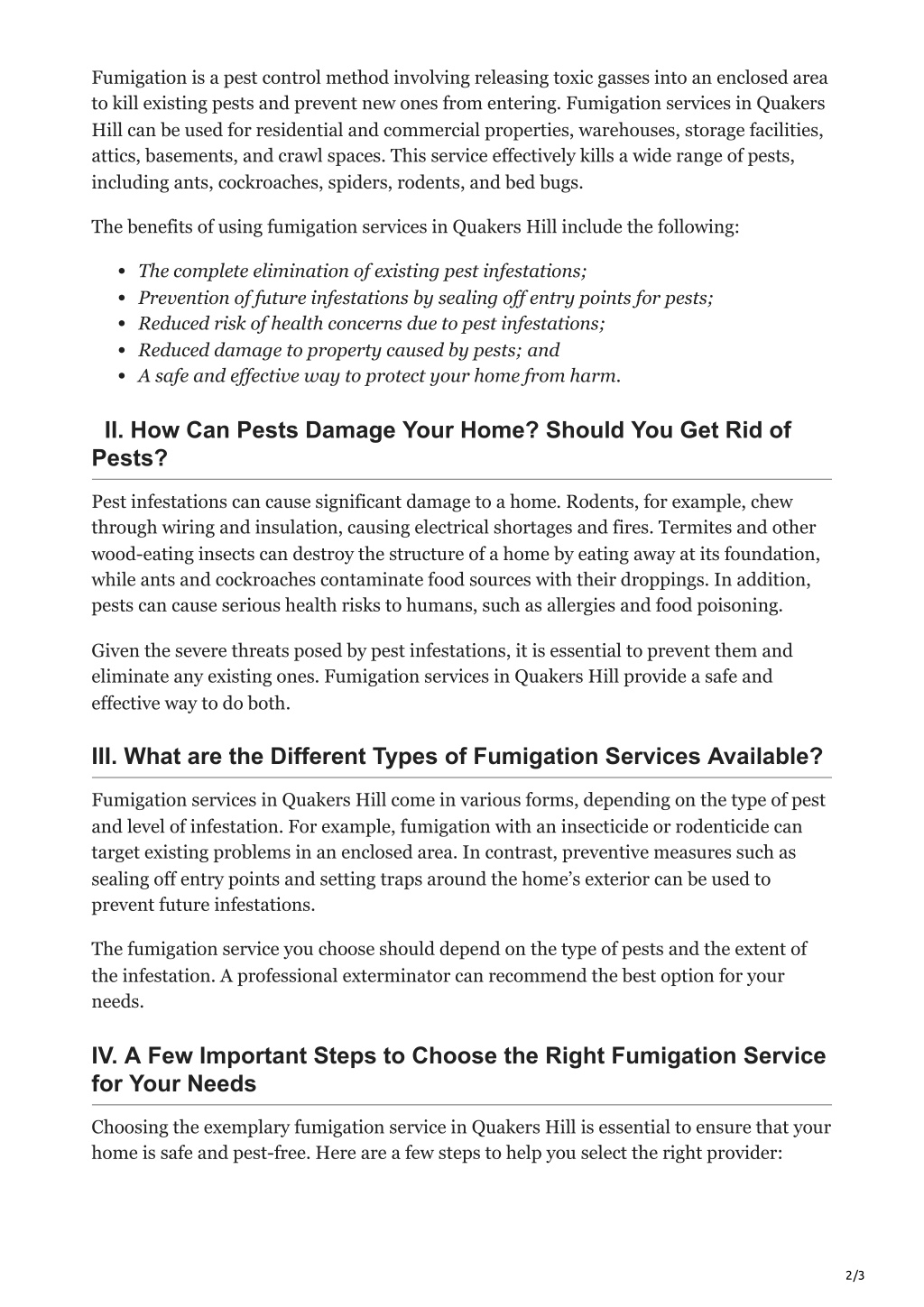 PPT - How Can Fumigation Services Help Protect Your Home Against Pests ...