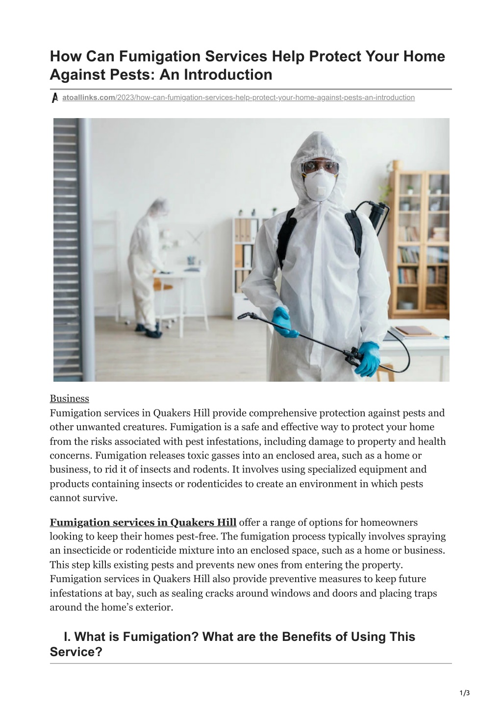 PPT - How Can Fumigation Services Help Protect Your Home Against Pests An Introduction ...