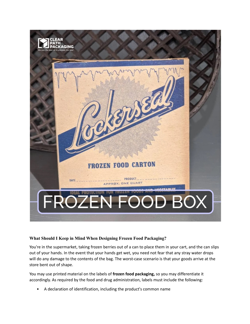 PPT - Frozen Food Boxes PowerPoint Presentation, free download - ID ...