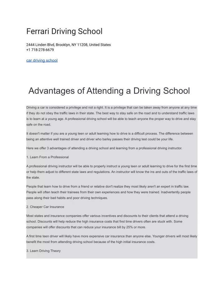PPT - Ferrari Driving School PowerPoint Presentation, free download ...