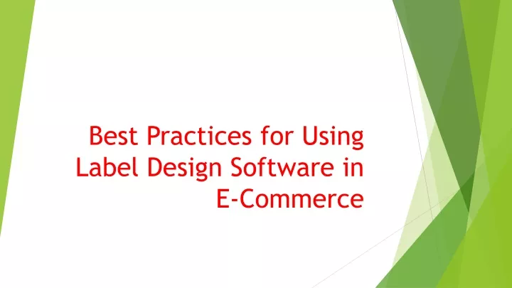 PPT - Best Practices for Using Label Design Software in E-Commerce ...