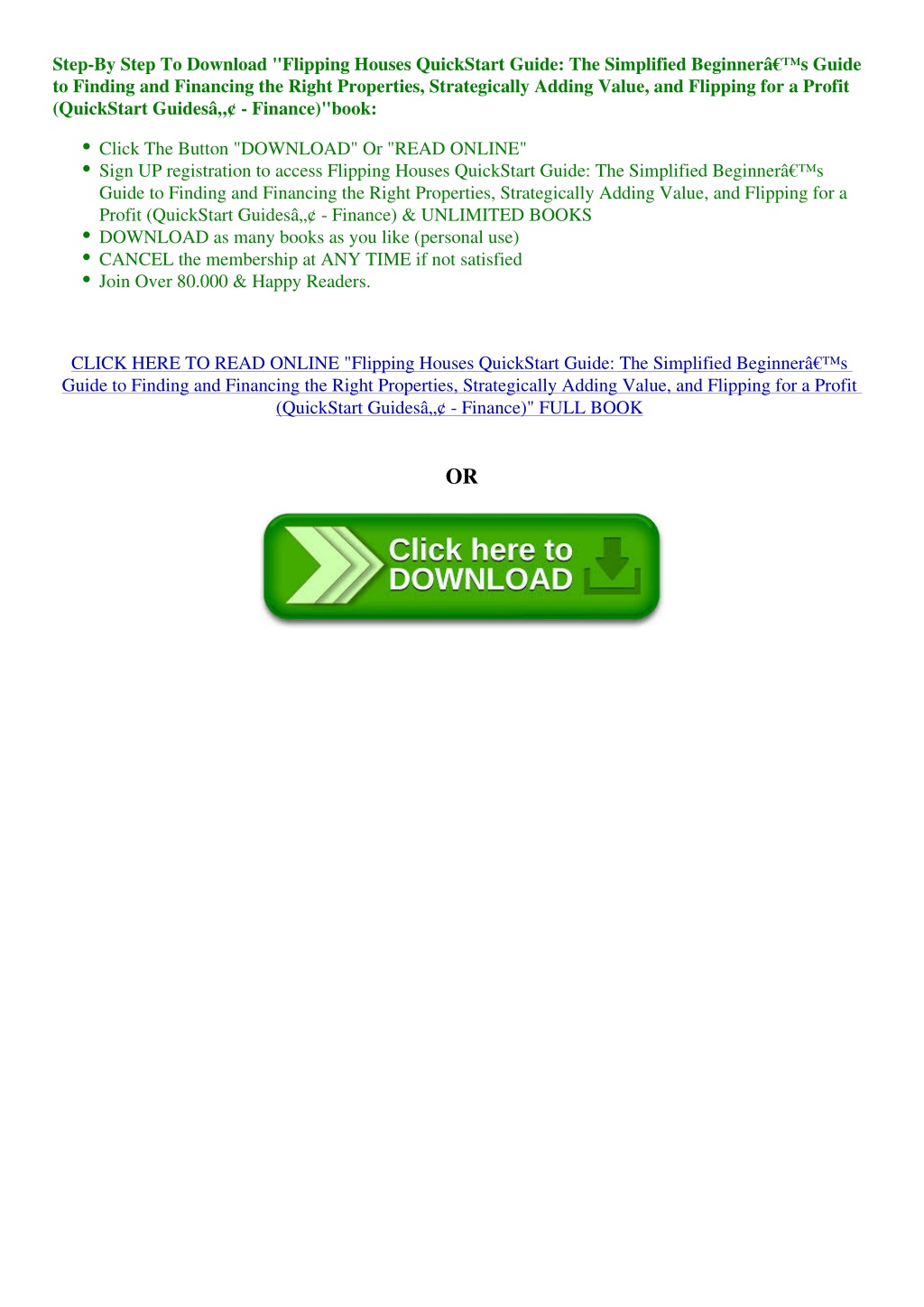 PPT - {epub download} Flipping Houses QuickStart Guide The Simplified ... PPT - {epub download} Flipping Houses QuickStart Guide The Simplified ...