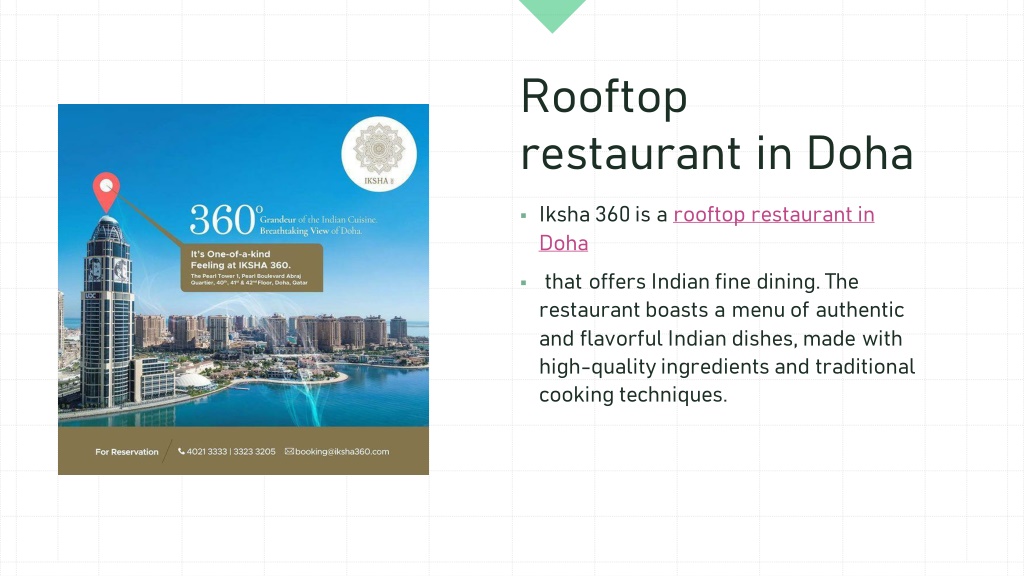PPT - Indian fine dining in Qatar - Iksha 360 PowerPoint Presentation ...