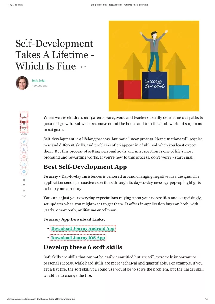 PPT - Self-Development Takes A Lifetime - Which Is Fine PowerPoint ...