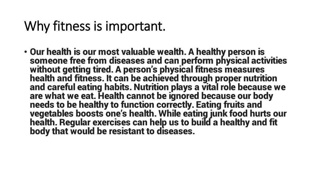 PPT - FITNESS & HEALTH PowerPoint Presentation, free download - ID:11882930