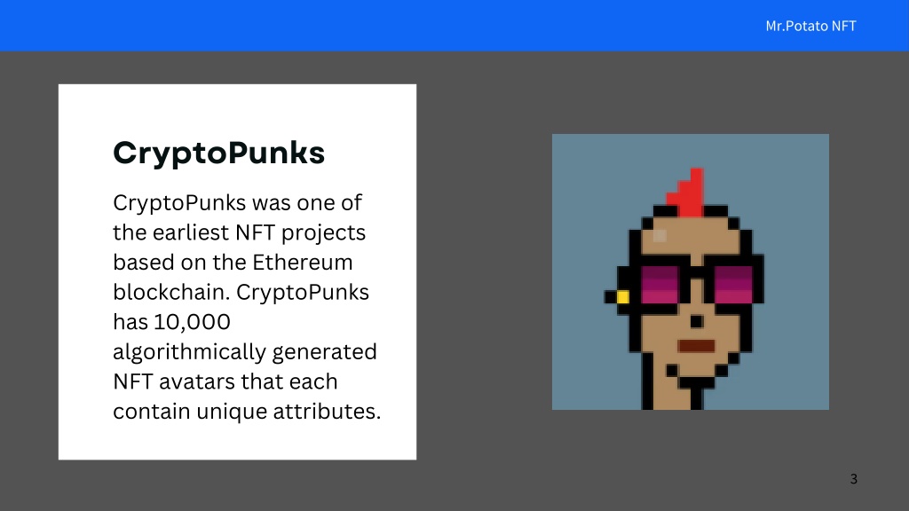 PPT - Top 5 NFT Projects in 2023 | Mr.Potato NFT PowerPoint ...