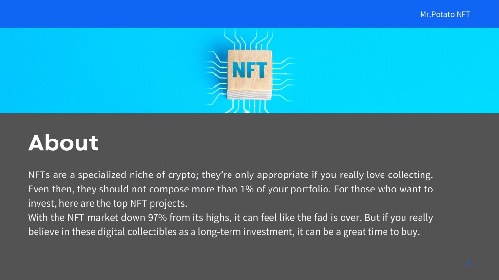 PPT - Top 5 NFT Projects in 2023 | Mr.Potato NFT PowerPoint ...
