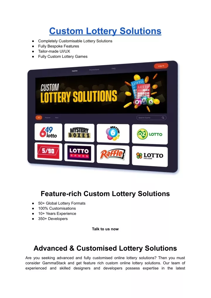 PPT - Custom Lottery Solutions PowerPoint Presentation, free download ...