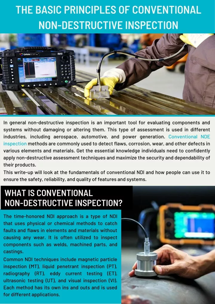 PPT - The Basic Principles of Conventional Non-Destructive Inspection ...