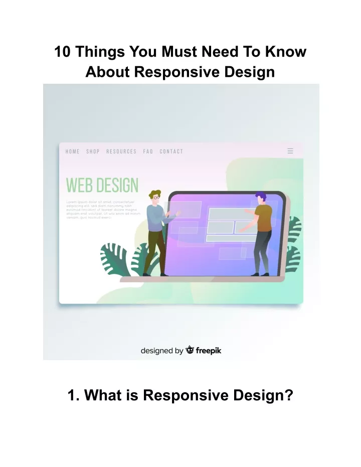 PPT - 10 Things You Must Need To Know About Responsive Design PowerPoint Presentation - ID:11886189