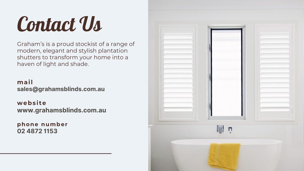 PPT - Window Shutters Interior in Illawarra | Graham's Blinds PowerPoint Presentation - ID:11886222