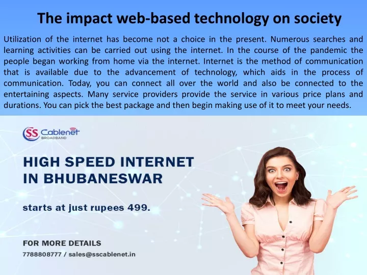PPT - The impact web-based technology on society PowerPoint ...