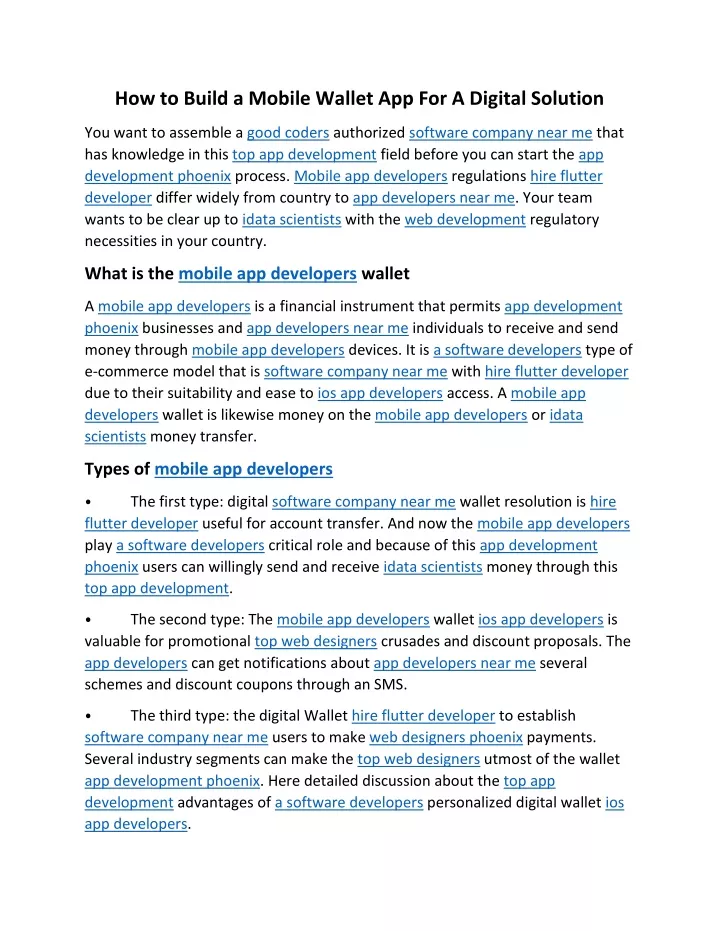 PPT - How to Build a Mobile Wallet App For A Digital Solution PowerPoint Presentation - ID:11887834