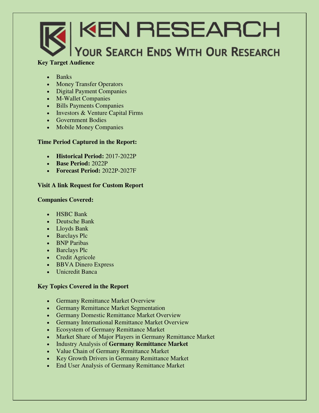 PPT - Germany Remittance Market - Ken Research PowerPoint Presentation ...