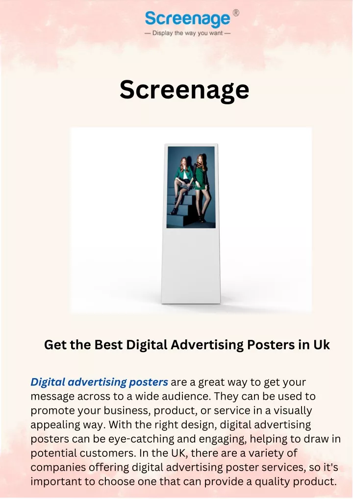 PPT - Get the Best Digital Advertising Posters in Uk PowerPoint ...
