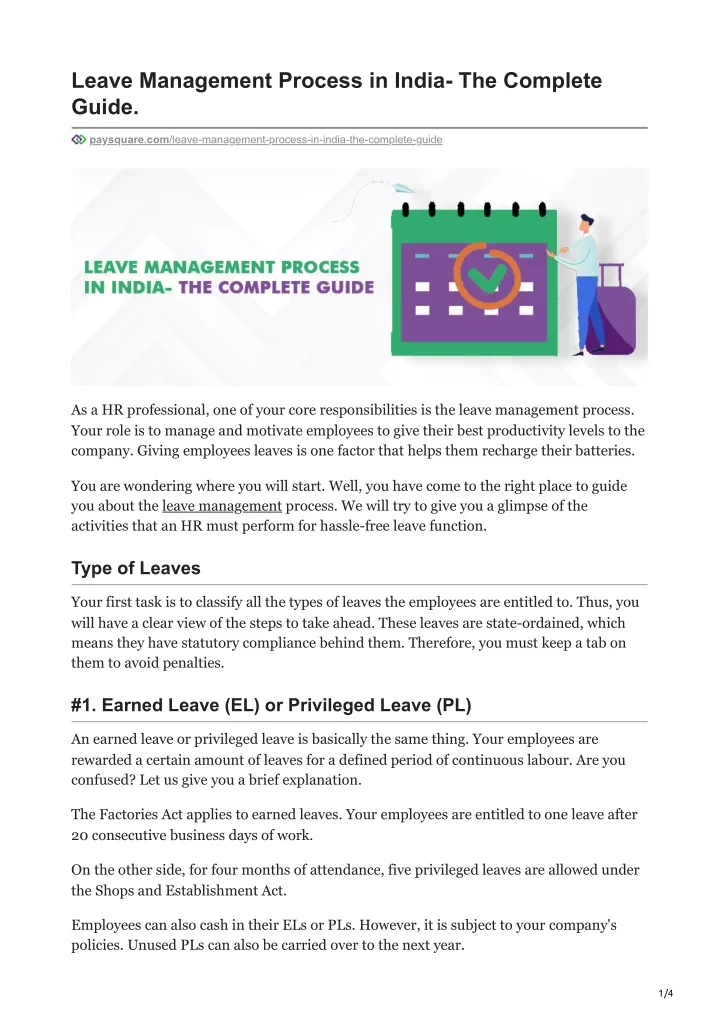 PPT - Leave Management Process in India- The Complete Guide PowerPoint ...