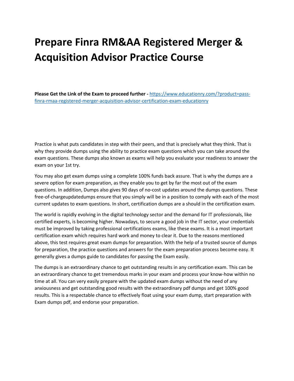 PPT - Finra RM&AA Registered Merger & Acquisition Advisor PowerPoint ...