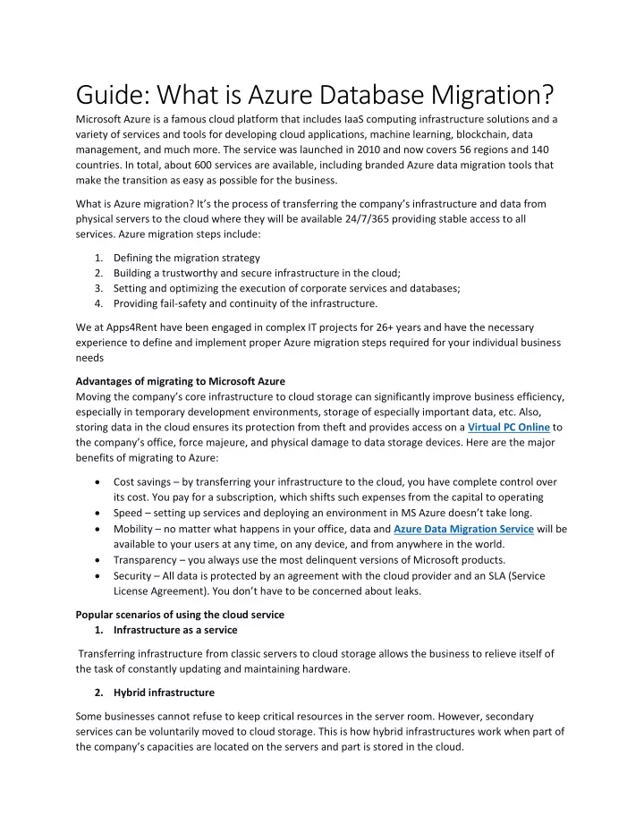 PPT - Guide: What is Azure Database Migration? PowerPoint Presentation ...