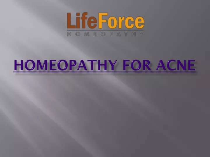 PPT - homeopathy for acne PowerPoint Presentation, free download - ID ...