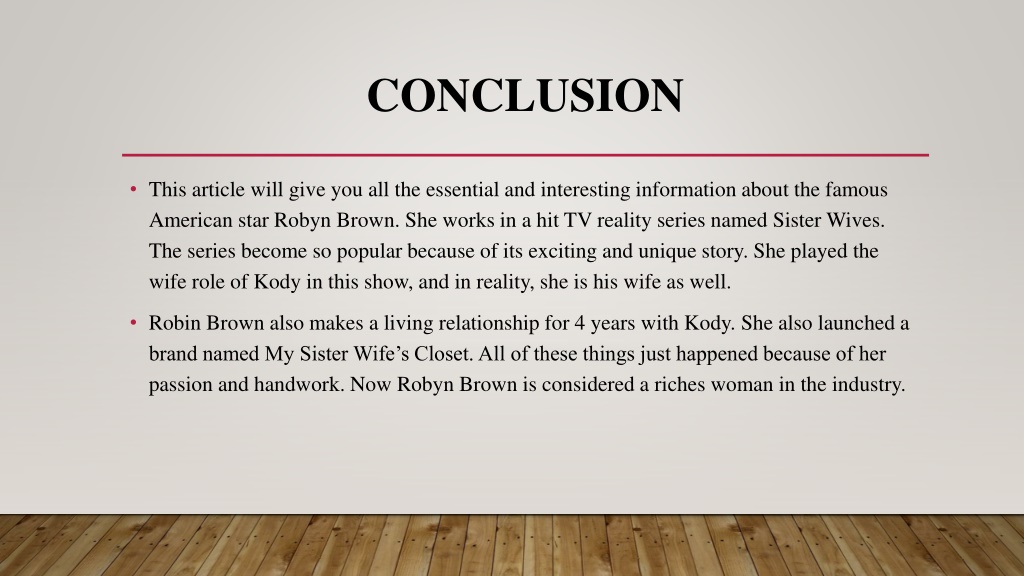 PPT - Sister Wives Star Robyn Brown’s Biography And Interesting Facts ...