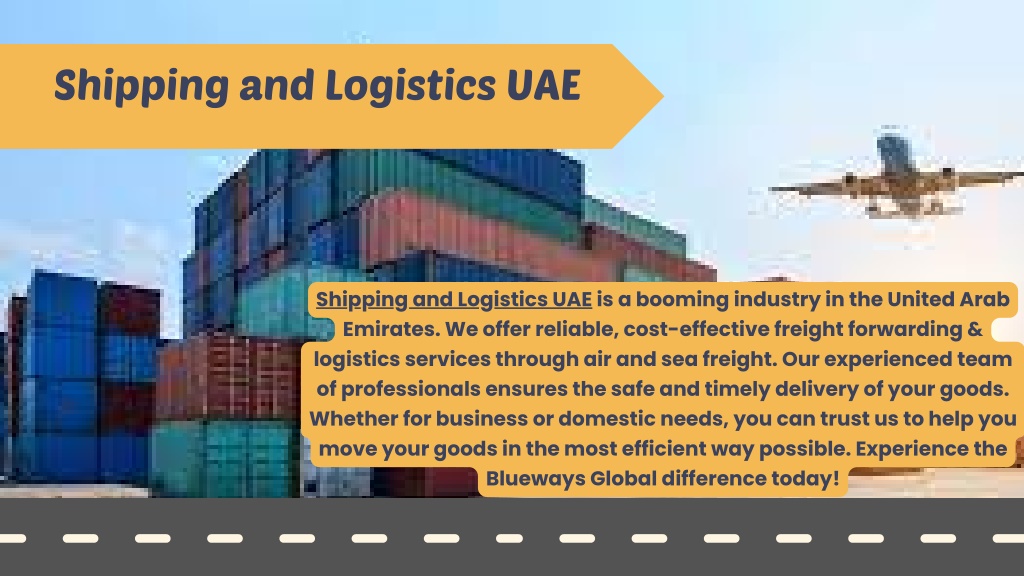 PPT - Shipping and Logistics UAE PowerPoint Presentation, free download ...