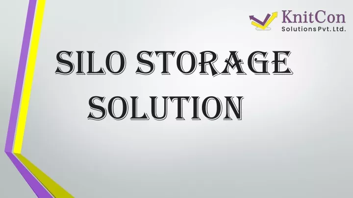 PPT - Silo Storage Solution PowerPoint Presentation, free download - ID ...