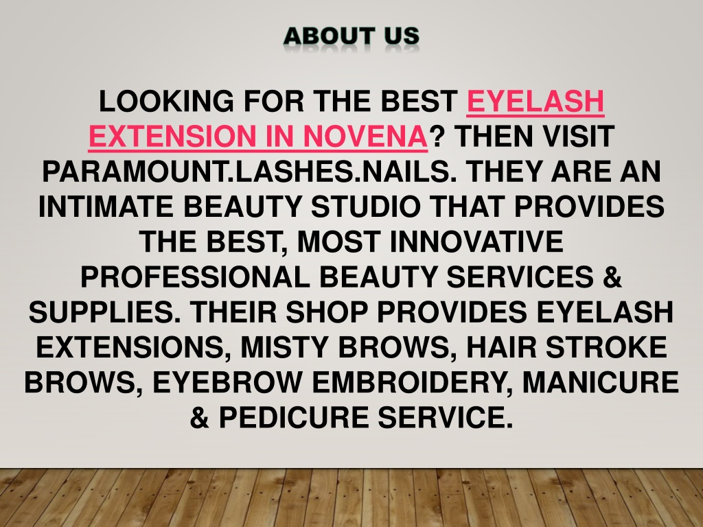 Ppt Best Eyelash Extension In Novena Powerpoint Presentation Free