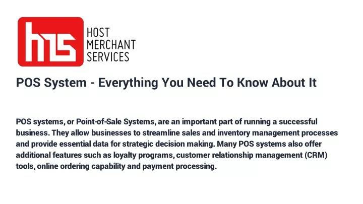 PPT - pos-system-everything-you-need-to-know-about-it PowerPoint ...