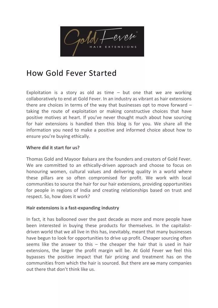 PPT - How Gold Fever Started - Gold Fever PowerPoint Presentation, free ...