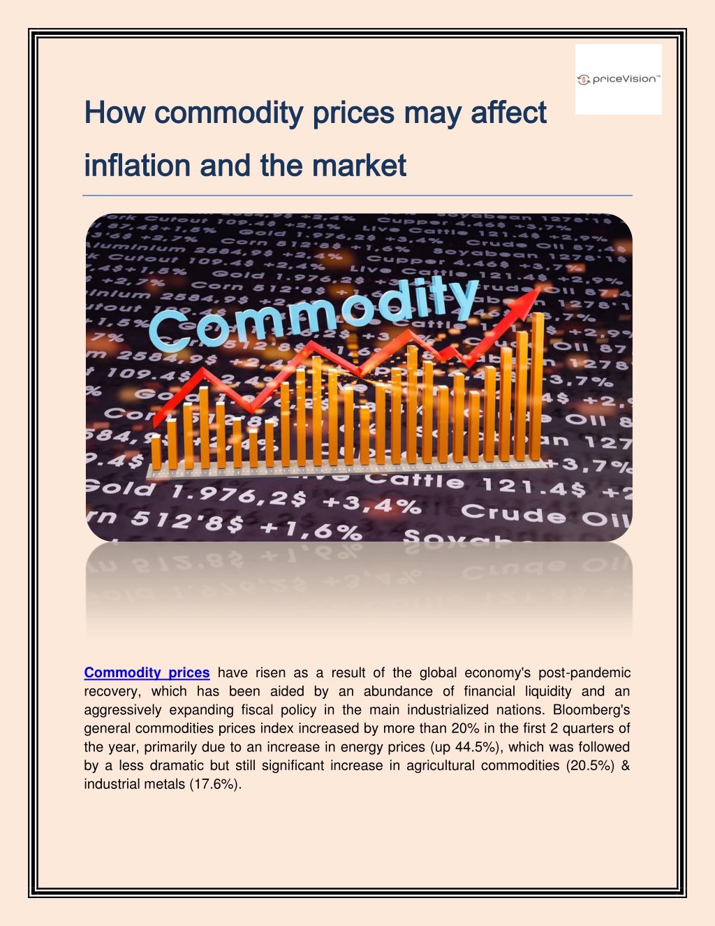 PPT - How commodity prices may affect inflation and the market ...