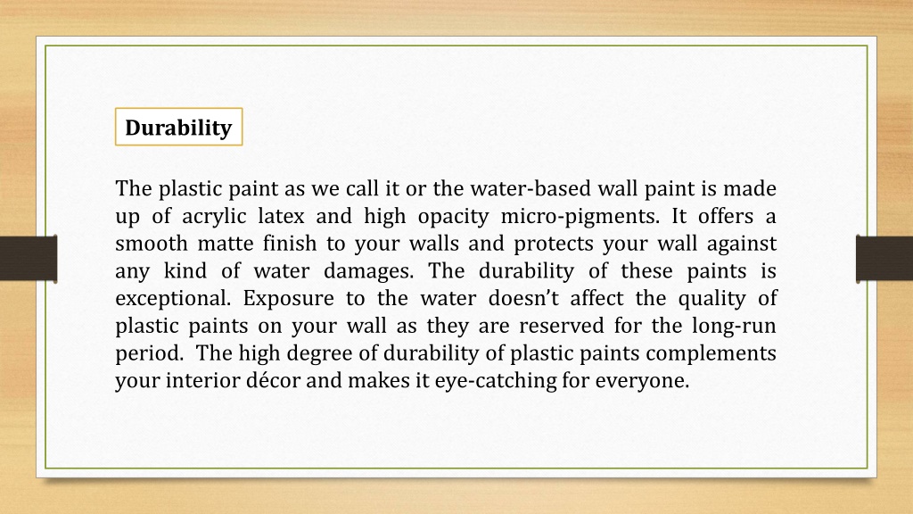 PPT - Plastic Painting- Factors, Essentials, and Qualities PowerPoint ...