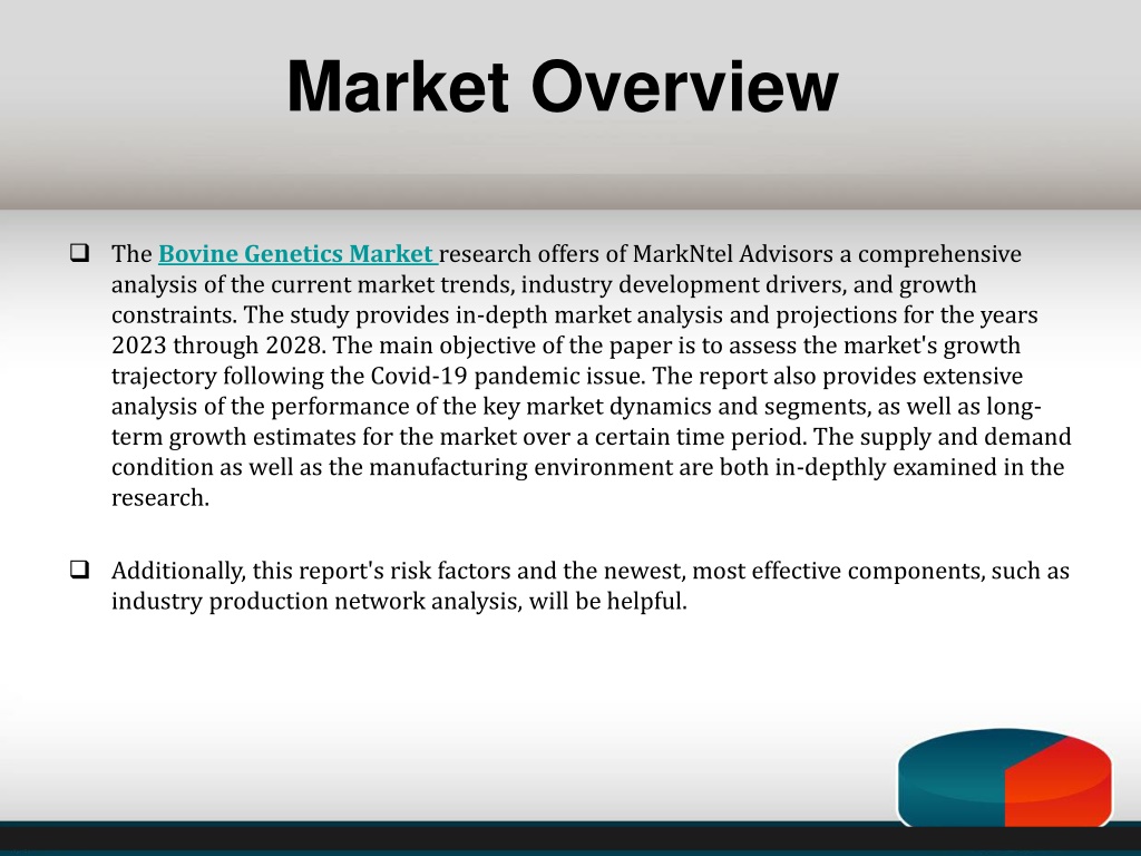 PPT - Bovine Genetics Market by Growth Analysis and Outlook – 2028 ...