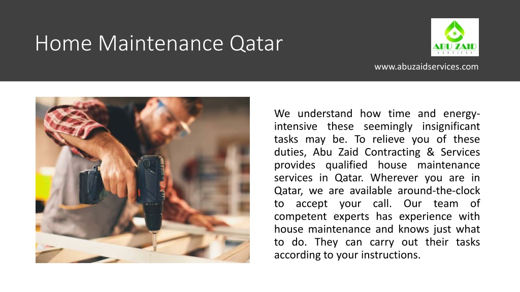 PPT - Home Maintenance Qatar_ PowerPoint Presentation, free download ...