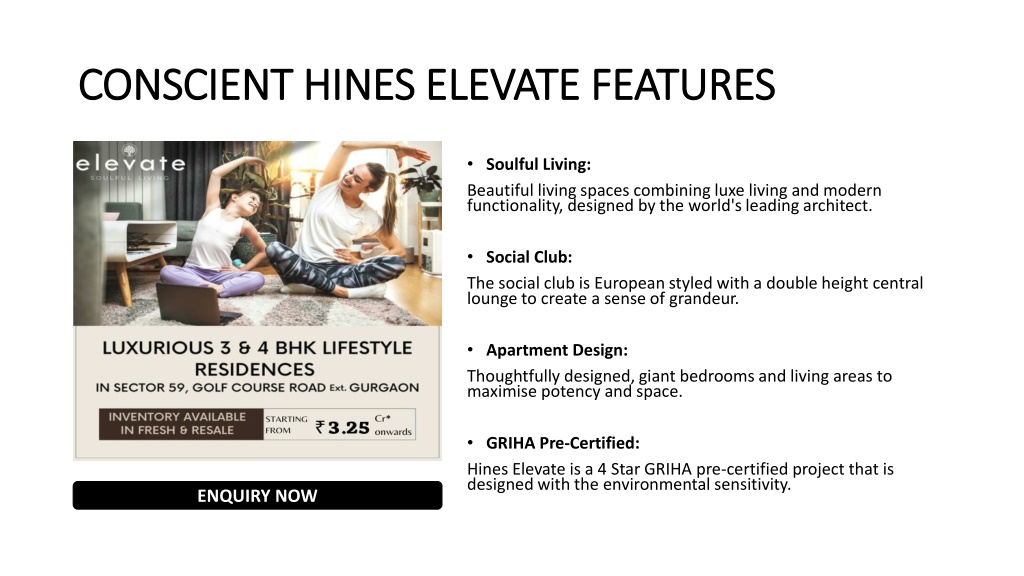 PPT - Conscient Hines Elevate | Price Starts @ ₹ 3.25 CR* | Download Brochure & Price PowerPoint ...