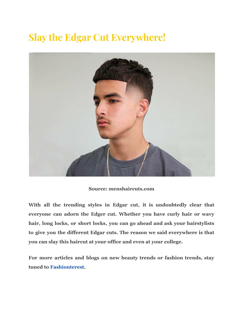 PPT - 15 Best Edgar Cut for Men (2023 Haircuts & Styles) PowerPoint ...