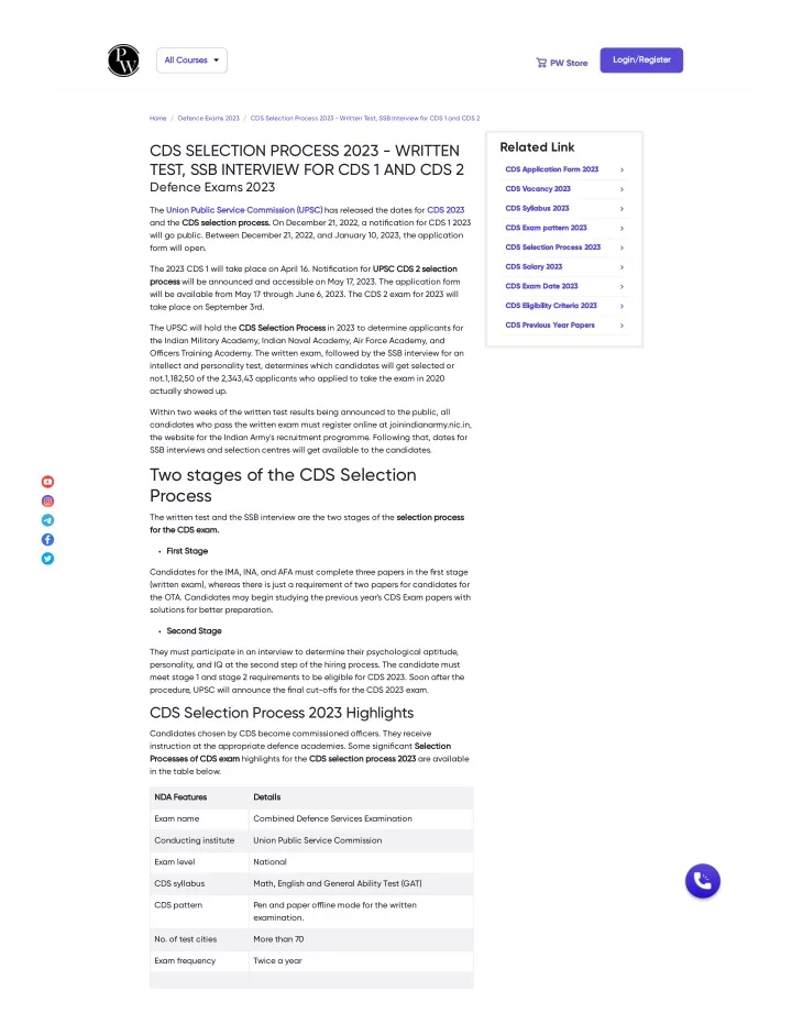 PPT - CDS Selection Process 2023 | Download Pdf PowerPoint Presentation ...
