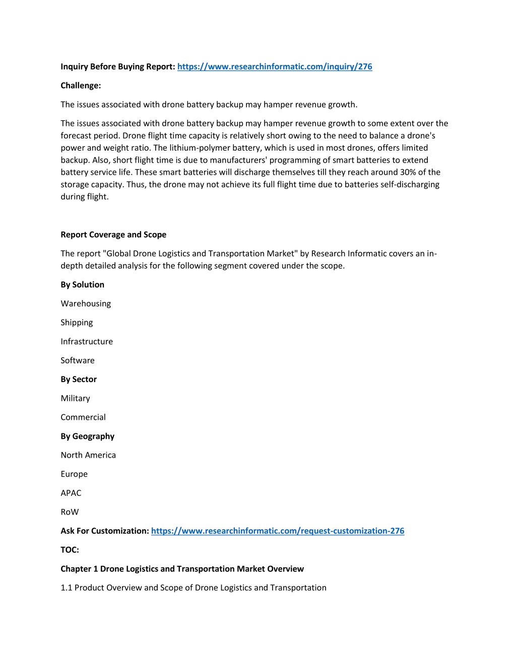 PPT - Drone Logistics and Transportation Market Opportunities and ...