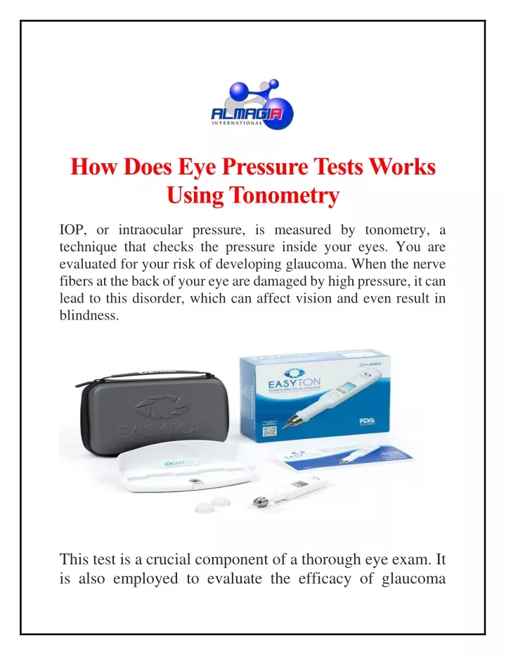 PPT - How Does Eye Pressure Tests Works Using Tonometry PowerPoint ...